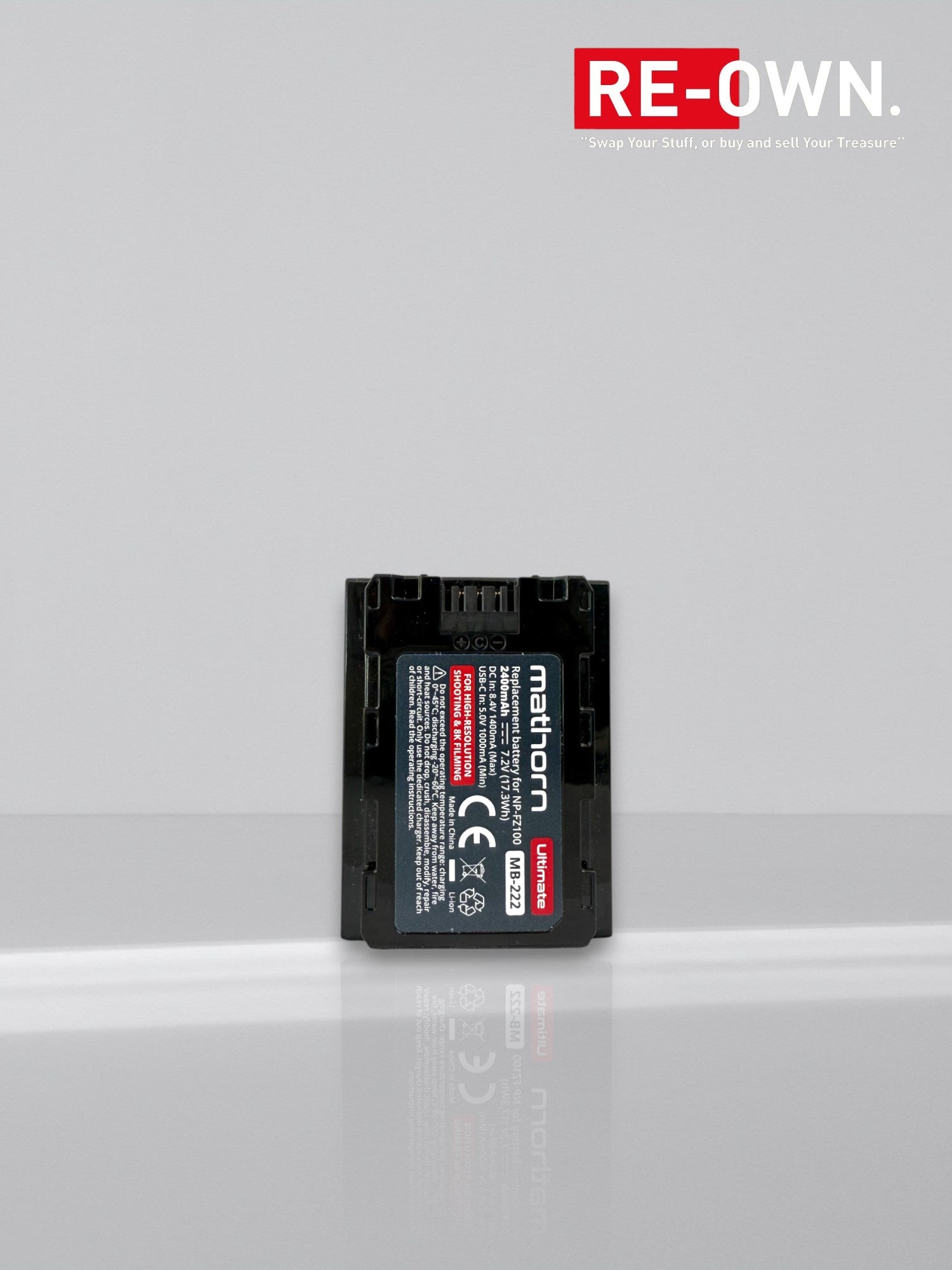 Mathorn MB-221 accu USB-C (Sony NP-FZ100)